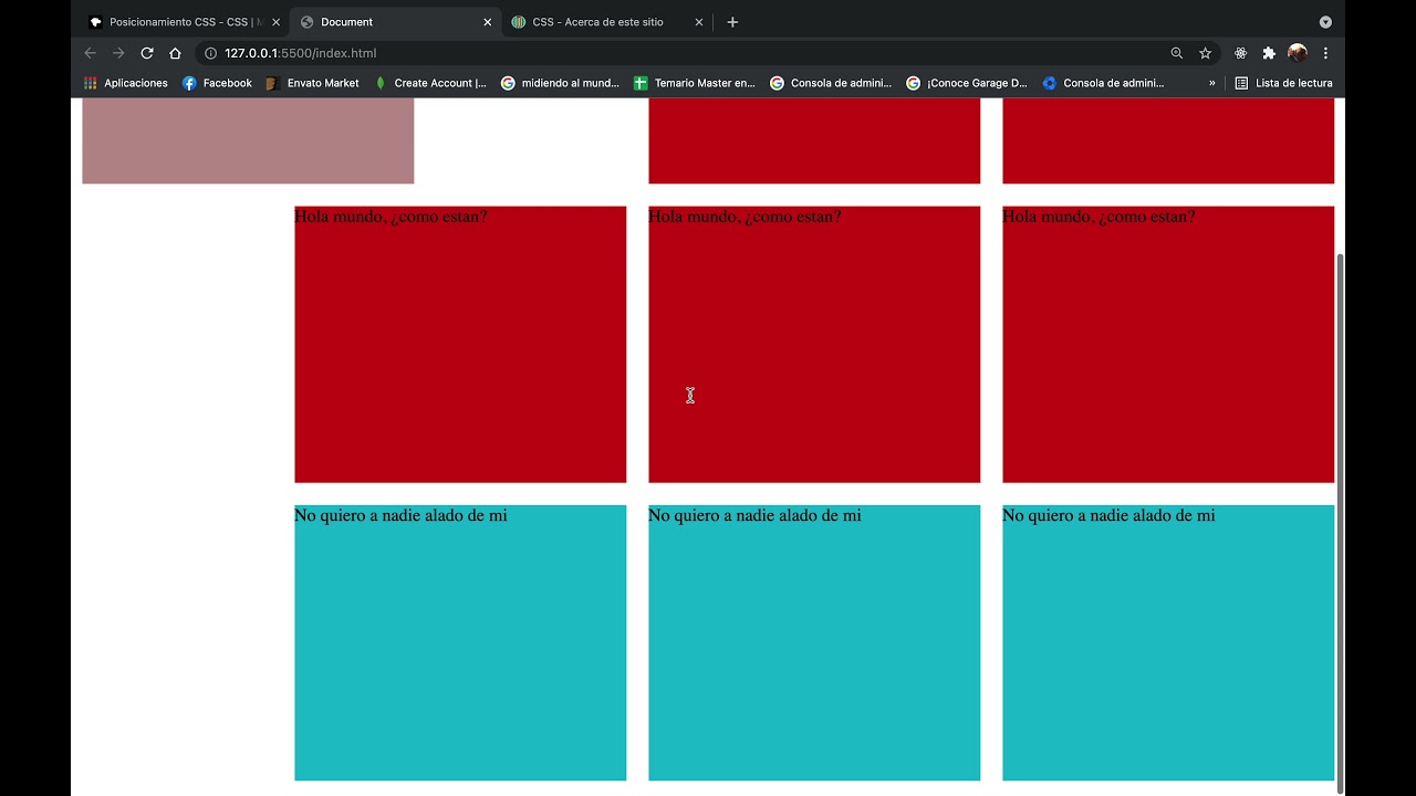 CSS Posicionamiento float, Display - 2 - YouTube