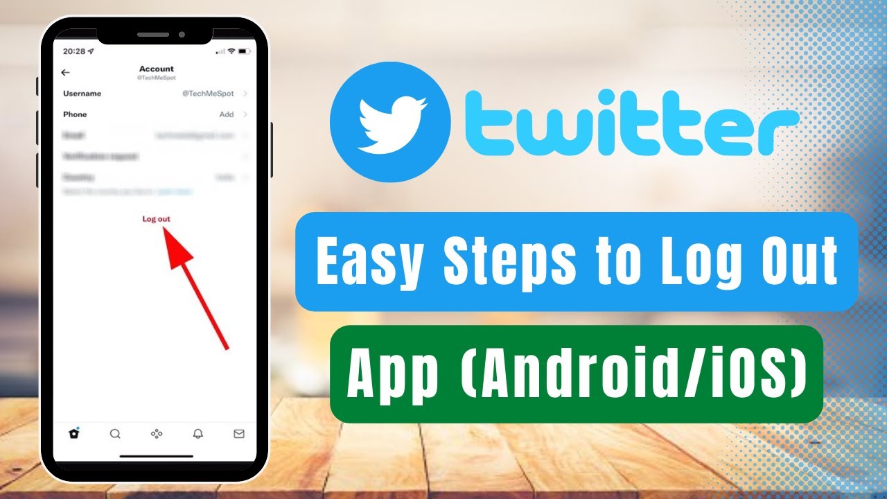 How to Log Out of Twitter App ! - YouTube