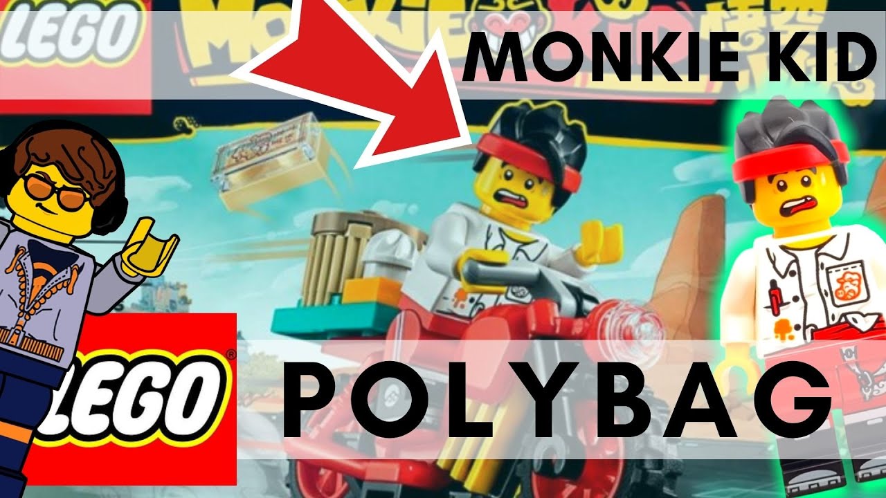 POPPIN POLYBAG - LEGO MONKIE KID'S DELIVERY BIKE 30341 - ONE OF THE ...