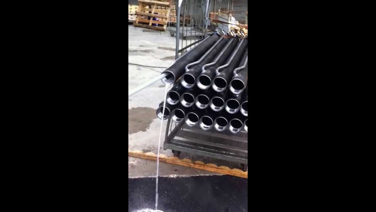 TREATING STEEL PIPES WITH STEAM AND ANTI-RUST AGENTS - YouTube