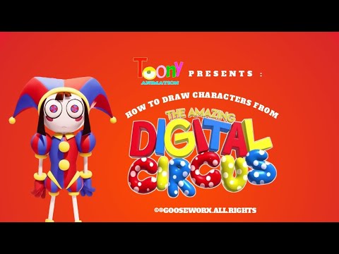 TOONY : HOW TO DRAW #THEAMAZINGDIGITALCIRCUS CHARACTERS 🎪🎪🎪 - YouTube