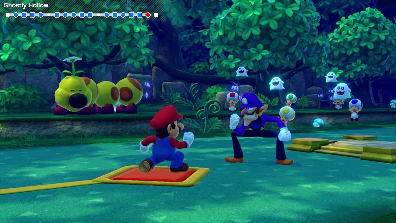 Super Mario Party (NS) - Challenge Road - Ghostly Hollow - YouTube