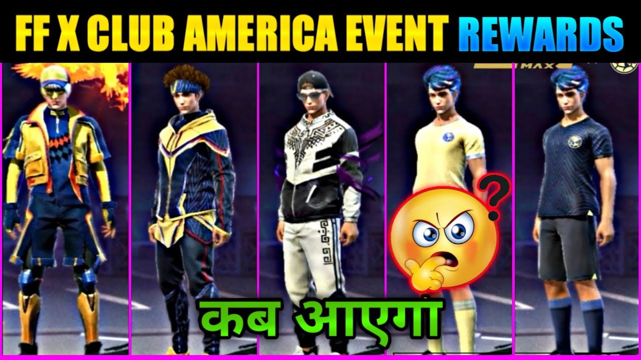 FREE FIRE NEW COLLABORATION | FREE FIRE X CLUB AMERICA EVENT | CLUB ...