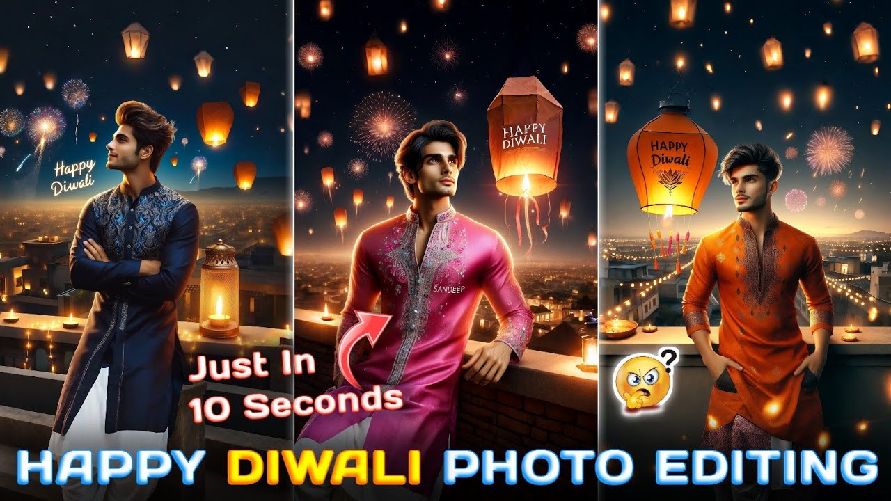 Happy Diwali Photo Editing 2024 | Diwali Ai Photo Editing | Deepawali ...