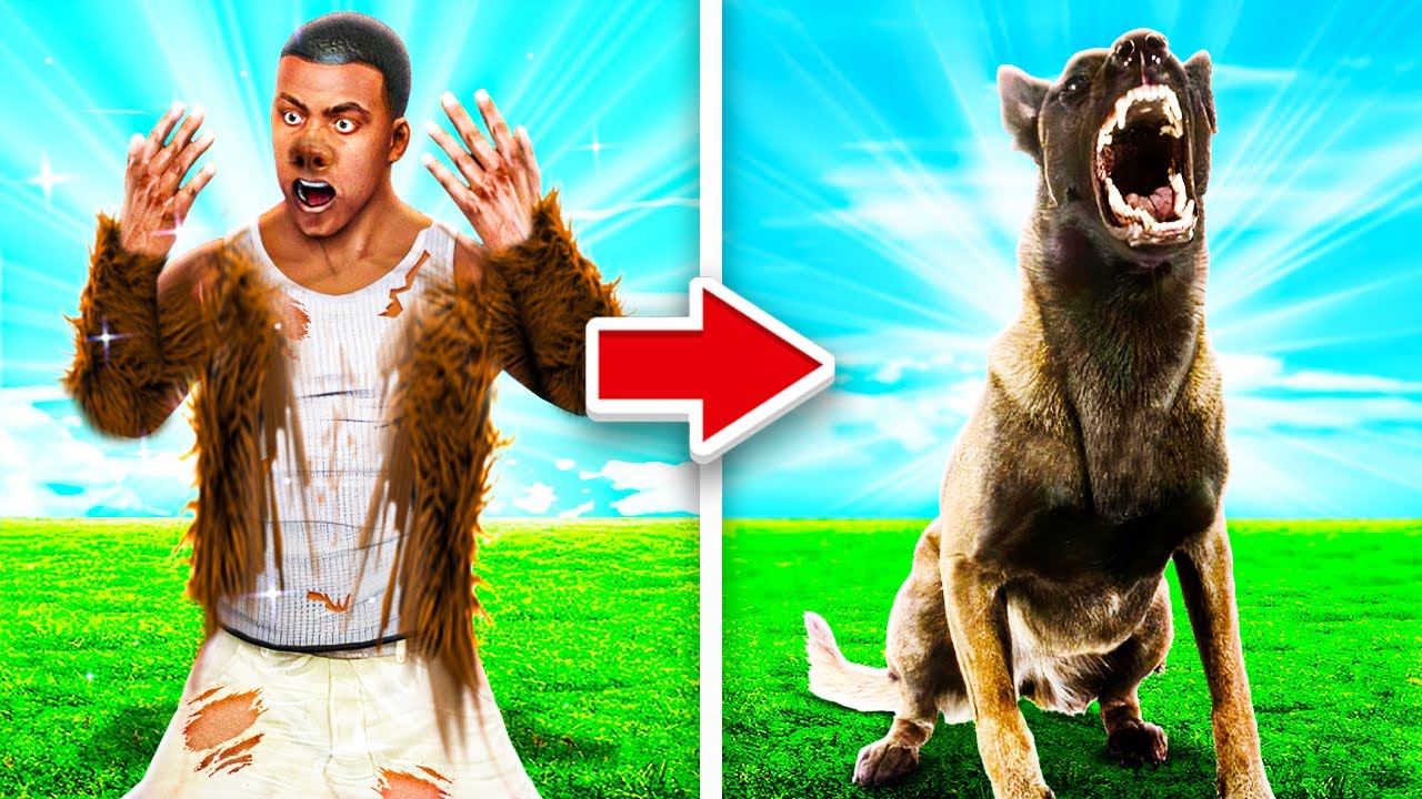 From Human To DOG In GTA 5 RP! - YouTube