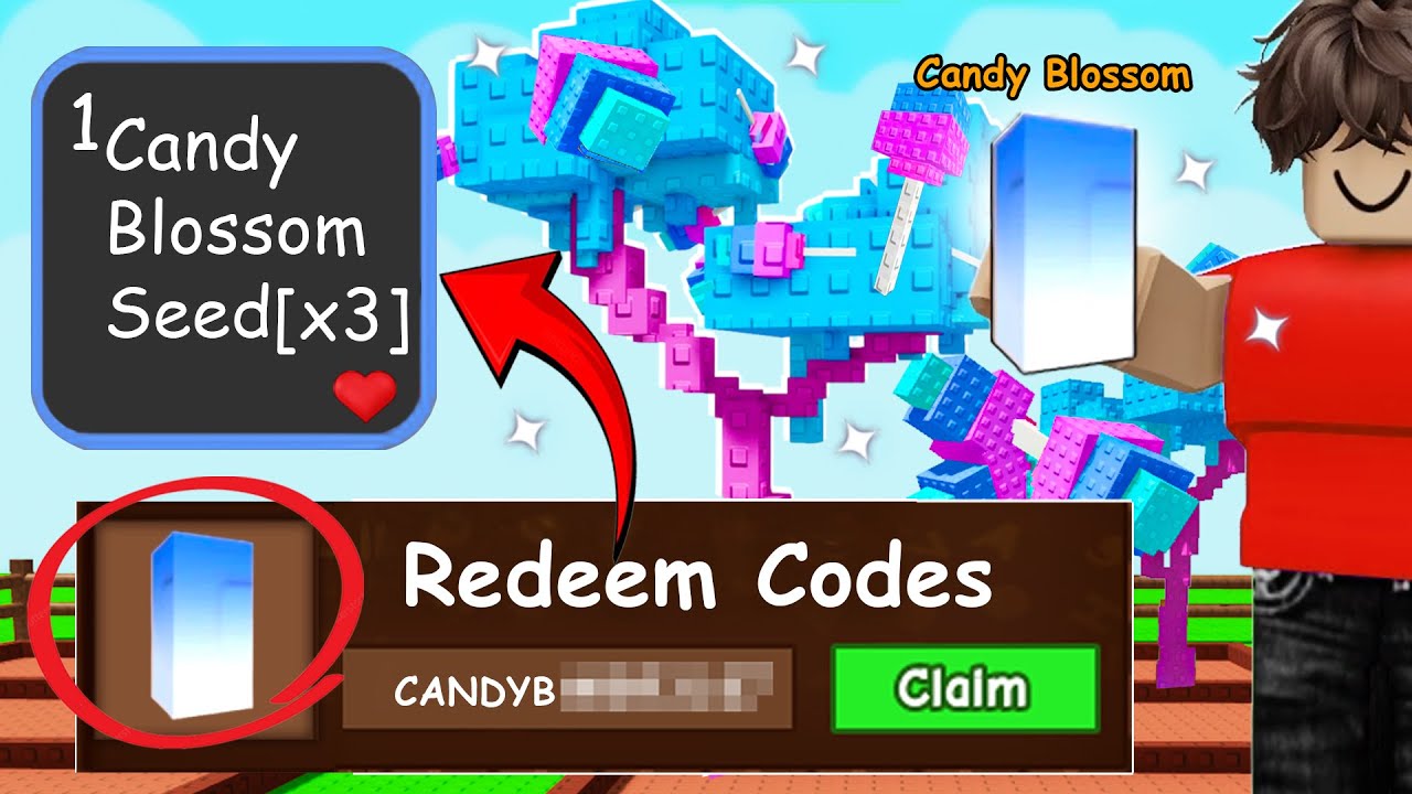 How to Claim Candy Blossom Seed Free in Grow A Garden! (NEW CODES ...