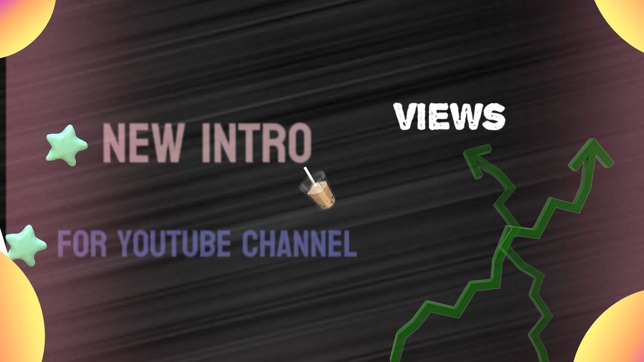 That's the my new intro of youtube channel |this is the Beautiful intro ...