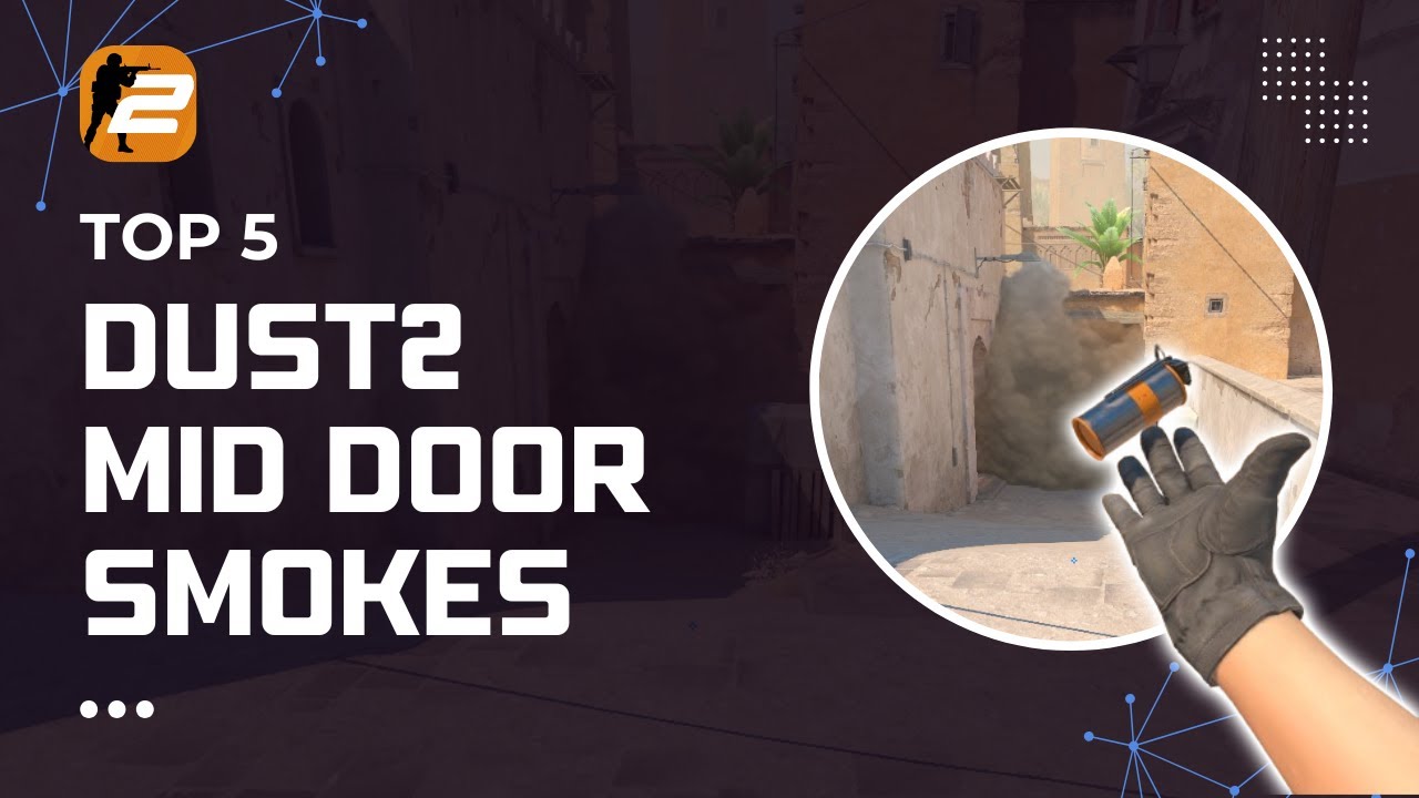 Top 5 Dust2 Mid Door Smokes You NEED to Know | CS2 Utility Guide - YouTube
