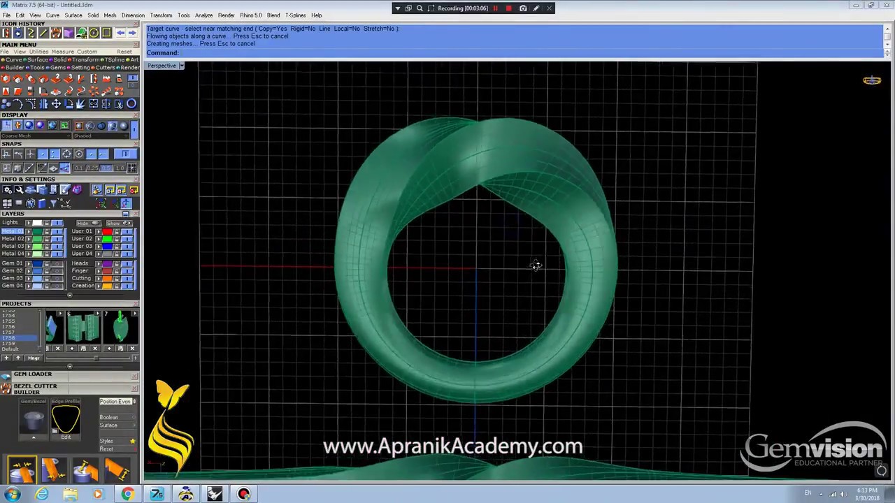 Matrix Tips and Tricks. How to make Twisted Ring - YouTube