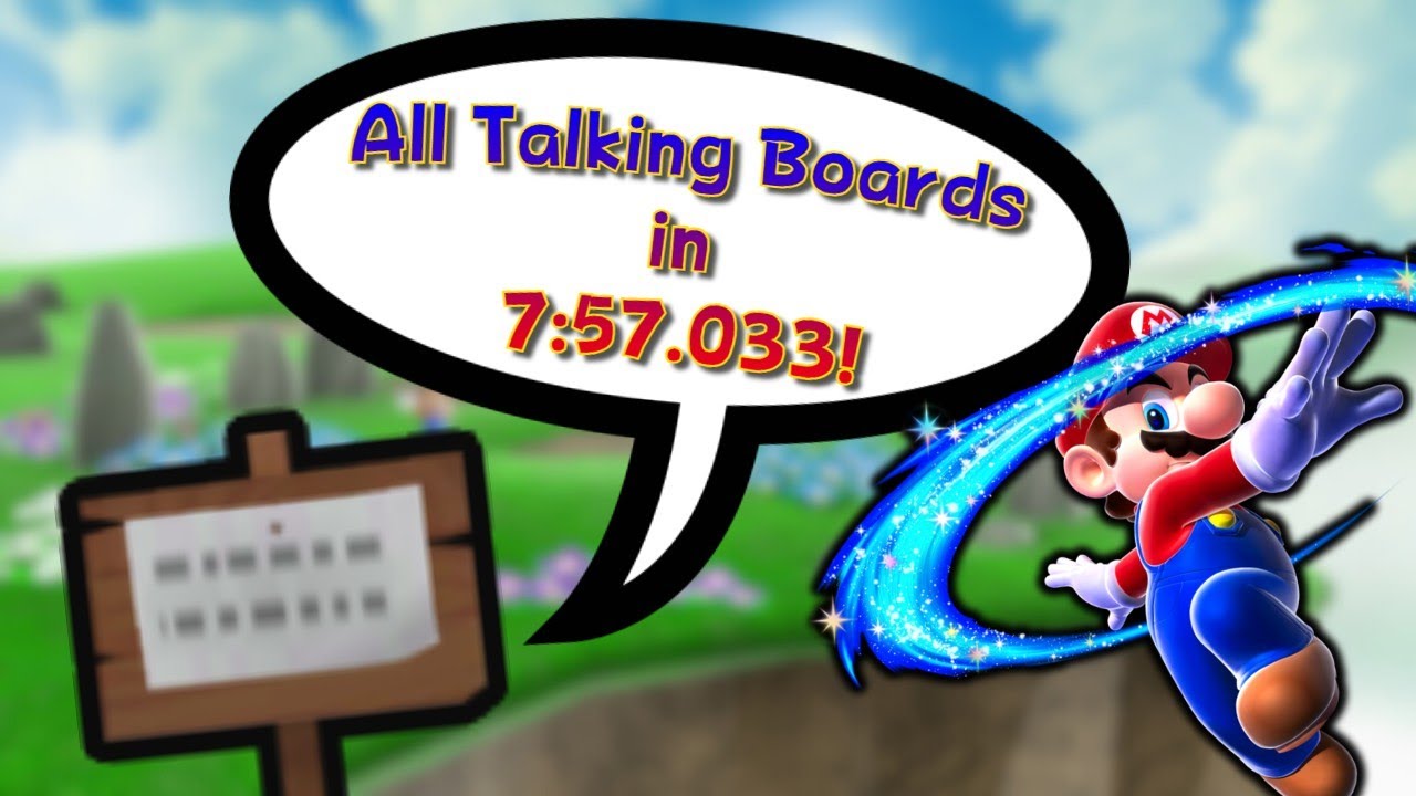 All Talking Boards Mario in 7:57.033! - YouTube