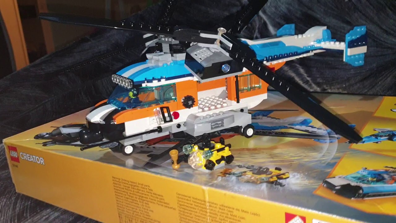 LEGO Creator 3 in 1 Twin Rotor Helicopter Finish build - YouTube