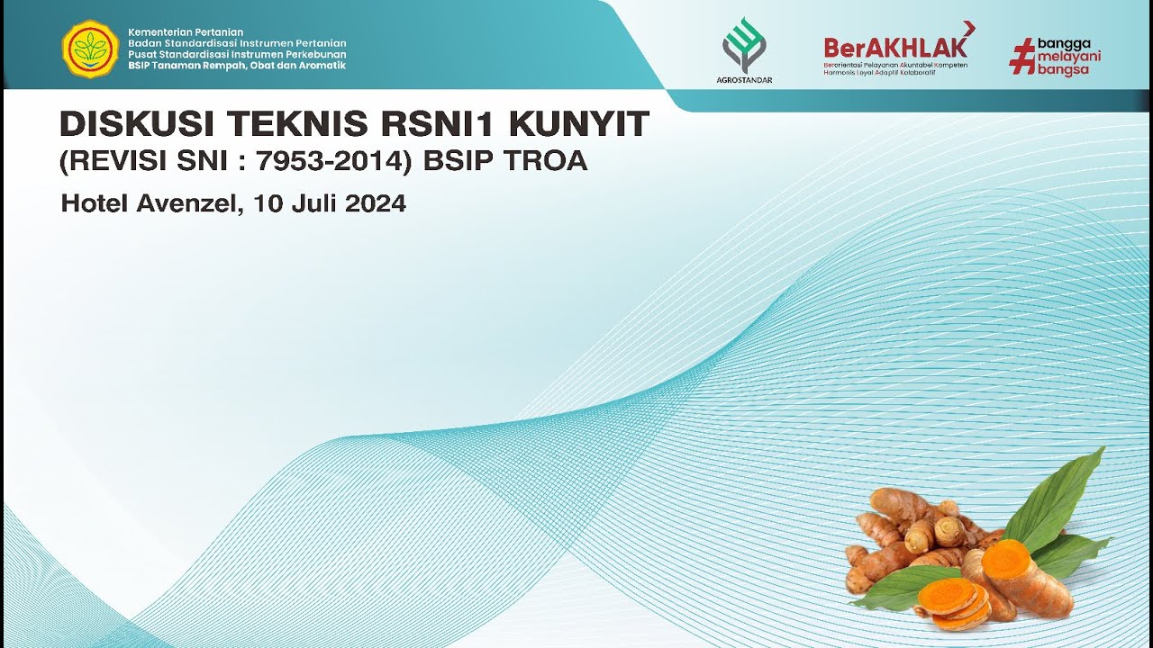 Penyusunan RSNI 1 Kunyit (Revisi SNI 7953-2014) - YouTube