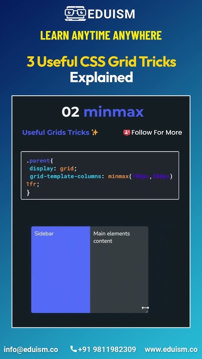 3 Useful Css Grid Tricks Explained Css Coding Programming Websitedevelopment Cssbeginners
