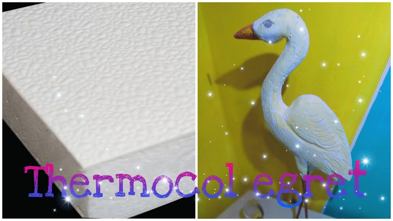How to make thermocol bird - YouTube