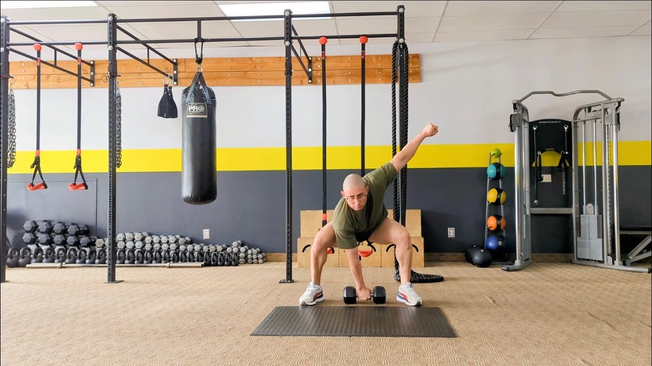 Alternating Dumbbell Snatches with reset (demo) - YouTube