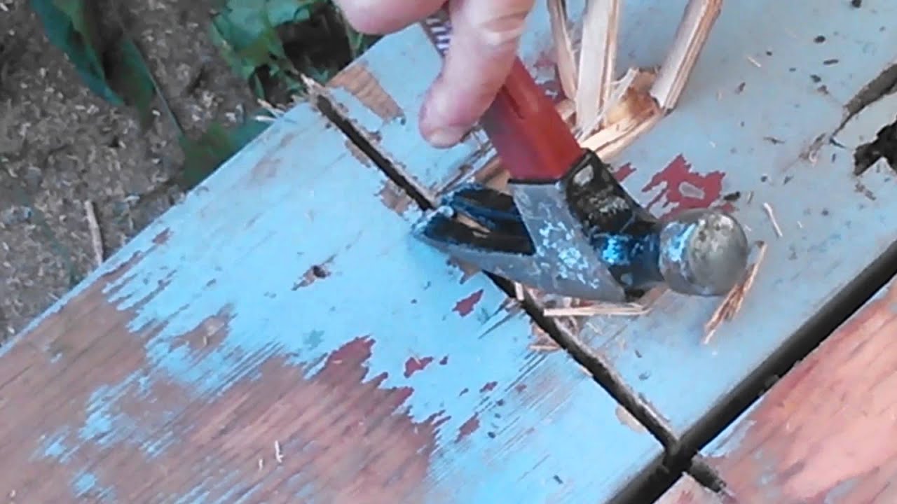 Redneck deck repair - YouTube