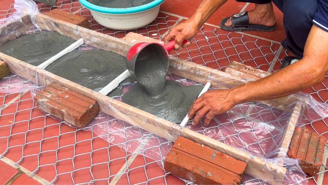 Cement and Iron Mesh - Casting Cement Flower Pot Easy - YouTube