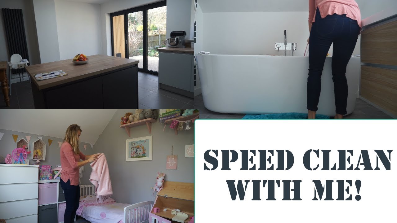 SPEED CLEAN WITH ME | CLEANING MY HOUSE READY FOR THE WEEK - YouTube