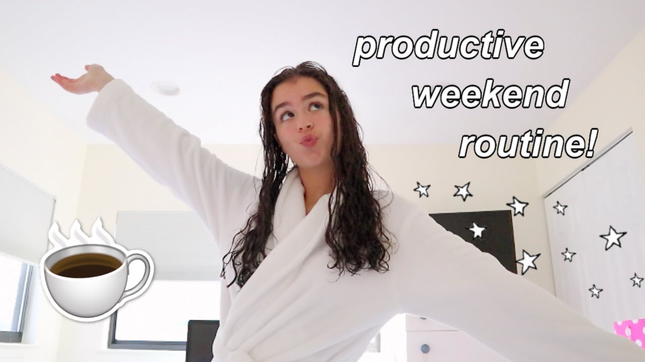 My PRODUCTIVE Weekend Routine! (shopping, coffee, and more!) - YouTube
