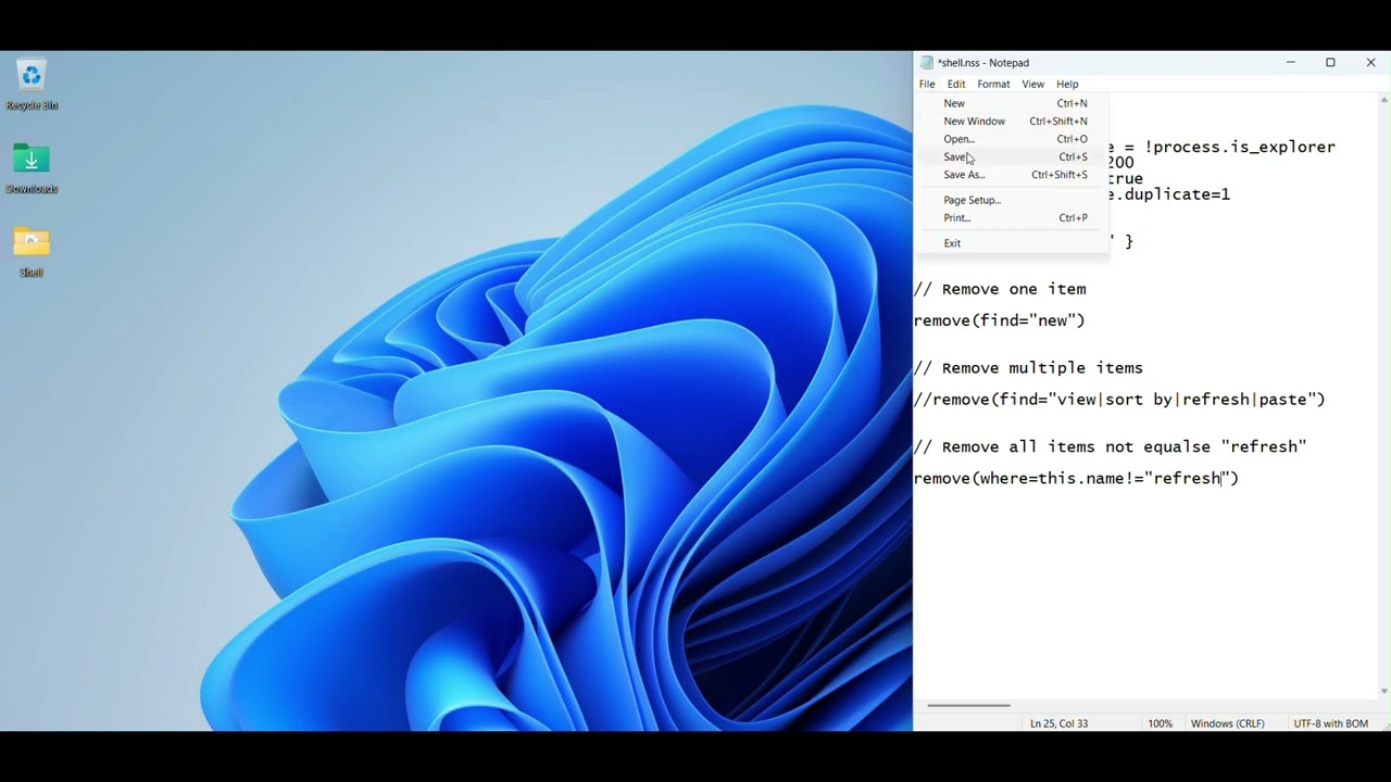 Управляй контекстными меню в Windows с Nilesoft Shell
