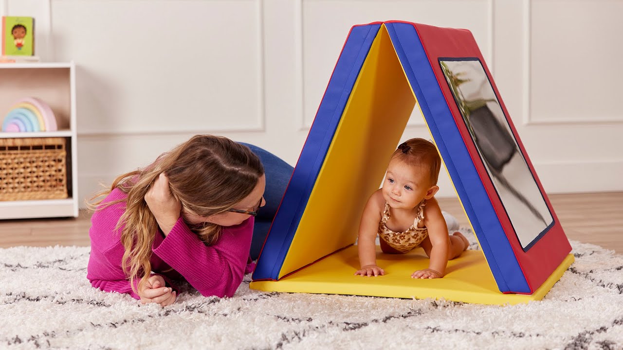 ECR4Kids SoftZone® Folding Floor Mirror - YouTube