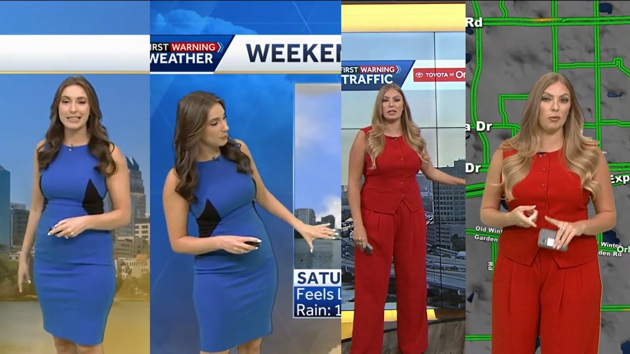 Kellianne Klass & Meaghan Mackey for WESH 2 Orlando with the Weather ...