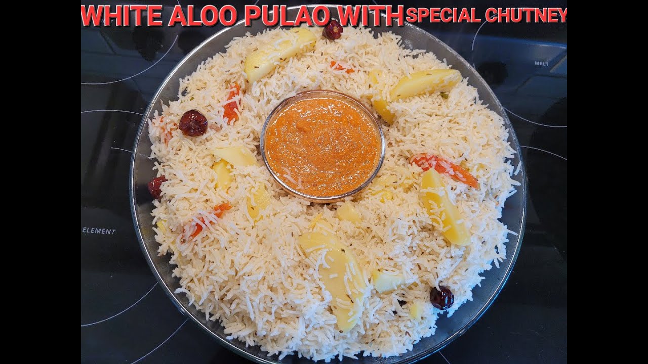 White Aloo Pulao With Special Chutney Summer Special Comfort Food ...
