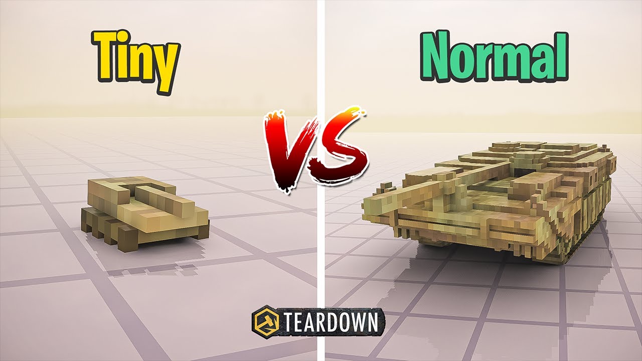 TINY Tank vs NORMAL Tank | Teardown - YouTube