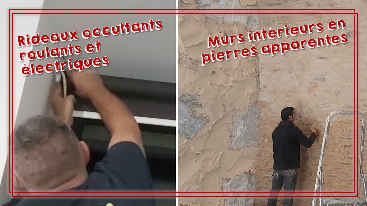 61. Installation de rideaux occultants électriques et jointoiement des ...