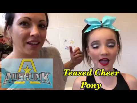 2019 Ausfunk Cheer Hair Tutorial - YouTube