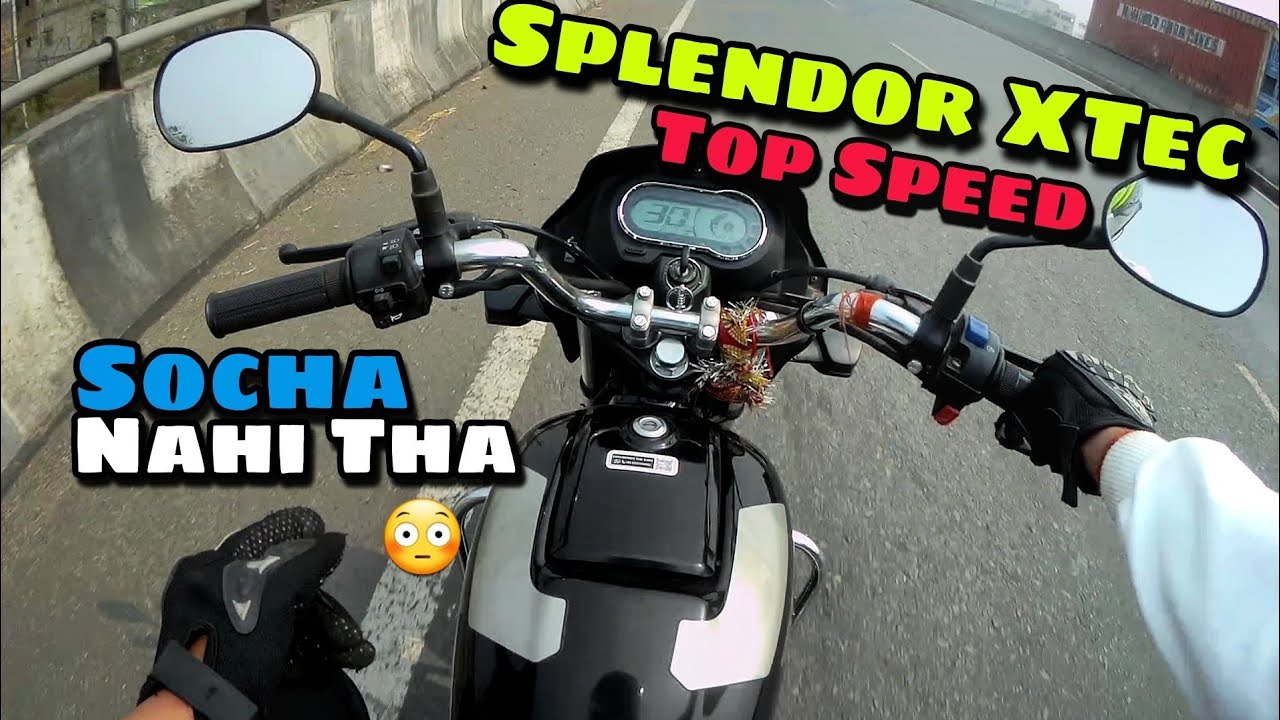 Hero Splendor Plus Xtec Top Speed Test || Splendor Plus Xtec Digital ...