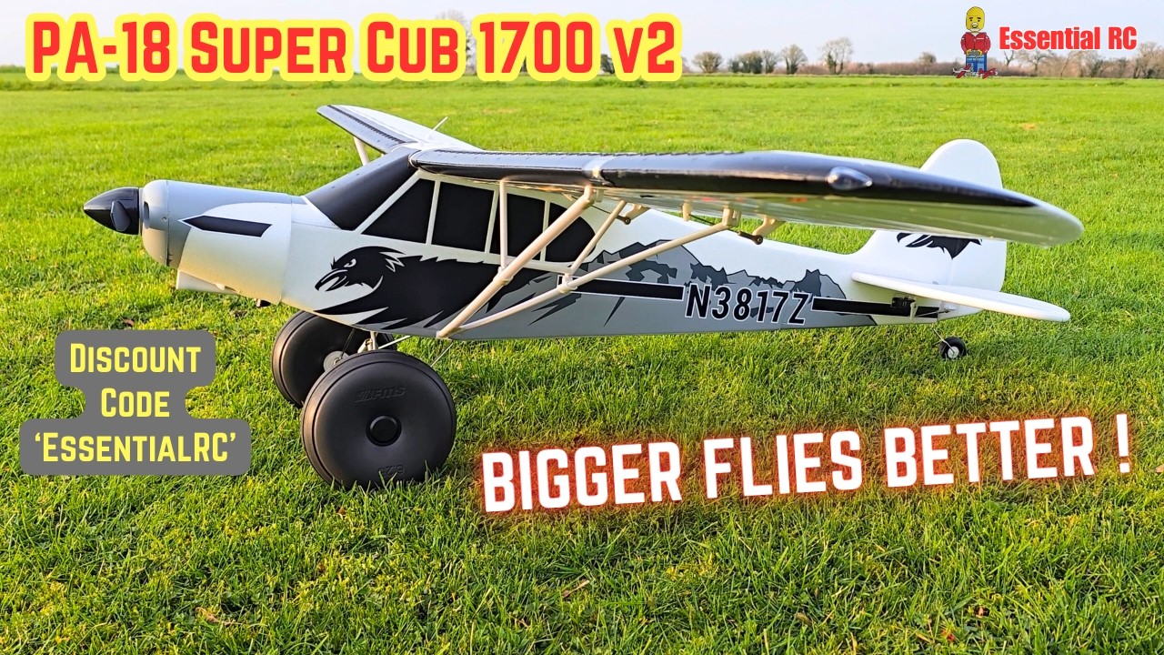 BIGGER RCs FLY BETTER ! FMS PA-18 Super Cub 1700 v2 RC High Wing ...