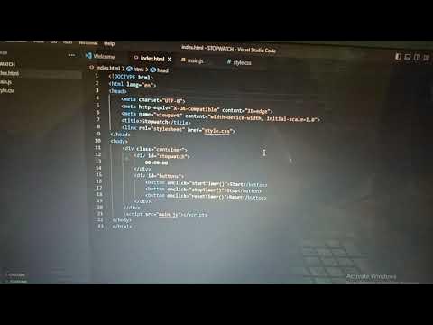Stopwatch Project Coding Ninja Skill Test - YouTube