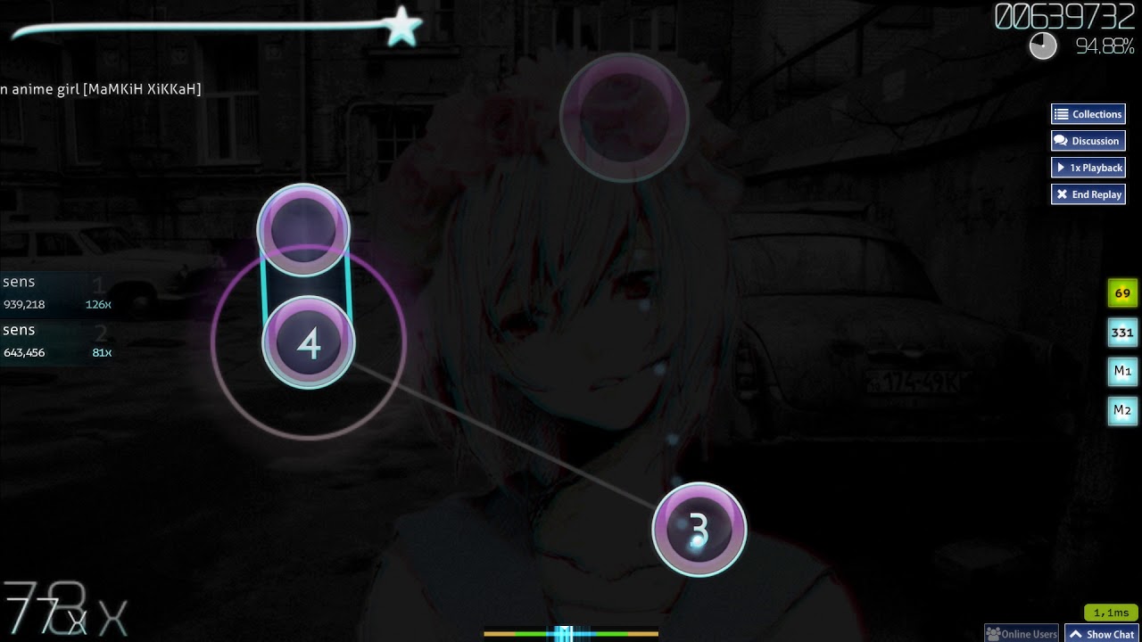 osu sens1337 anime girl - YouTube