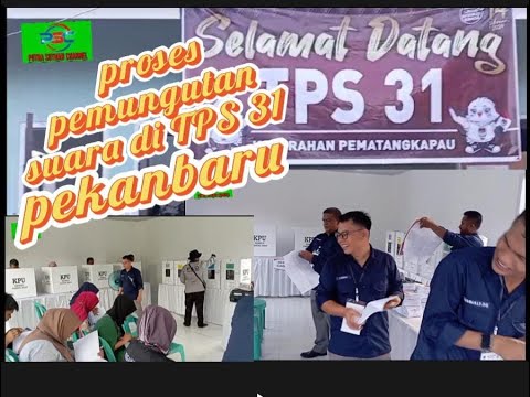 Proses menjelang pencoblosan di TPS 31,pematang Kapau,kulim,pekanbaru ...