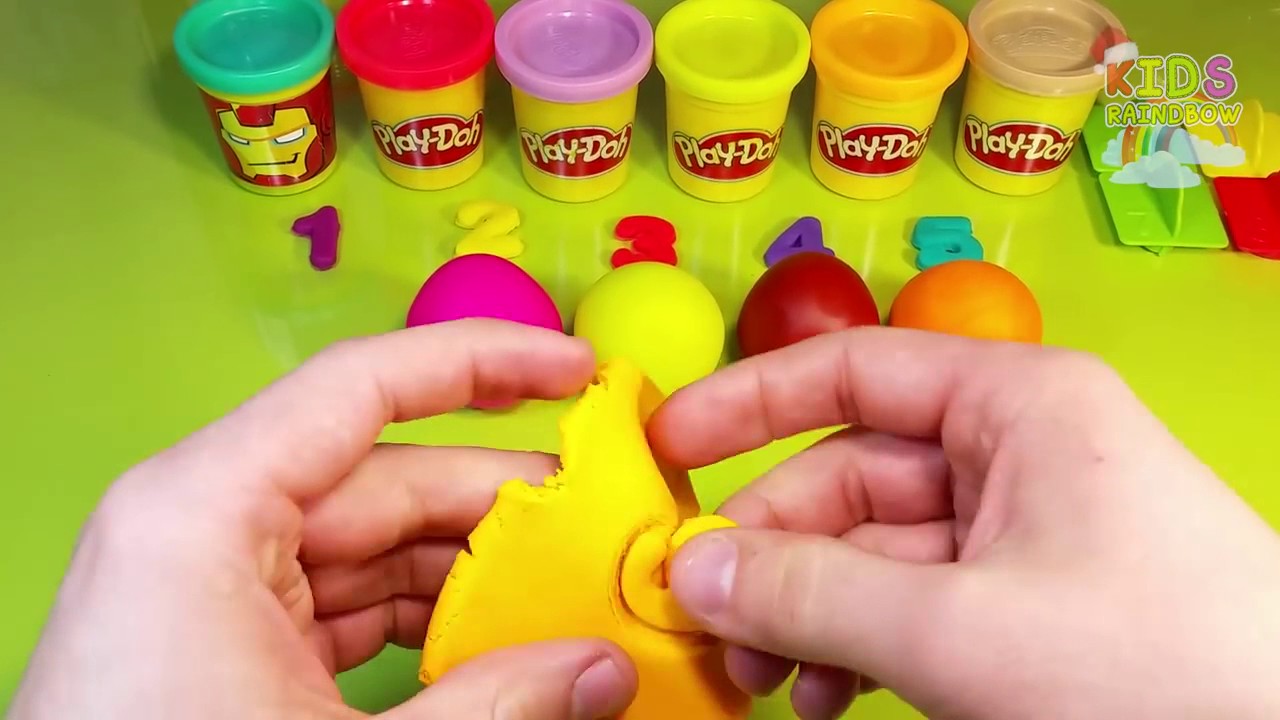 12345678910 Play Doh Numbers Magic 1 to 10 Colors Learn Molds 12345 ...