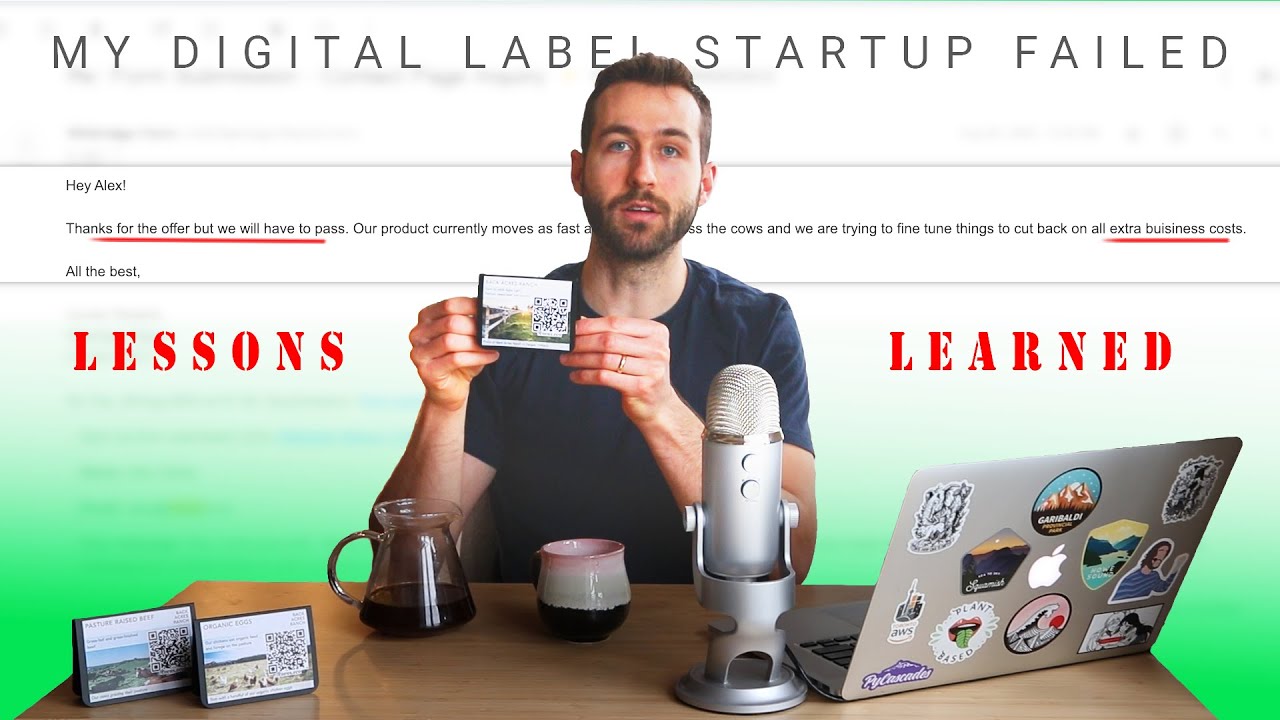 My DIGITAL LABEL startup FAILED - lessons learned - YouTube