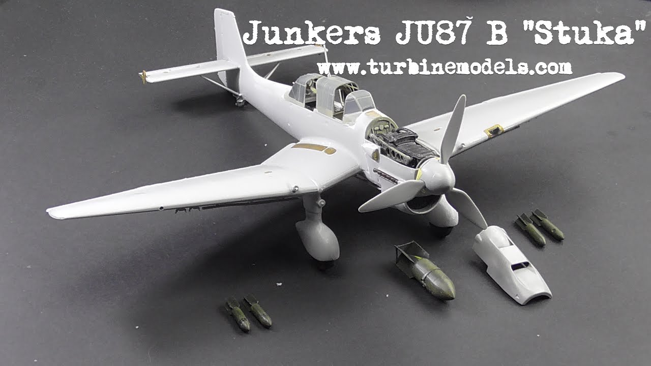 Junkers JU 87B Stuka Italeri 1/48.Building&cockpit painting (Part 1 ...