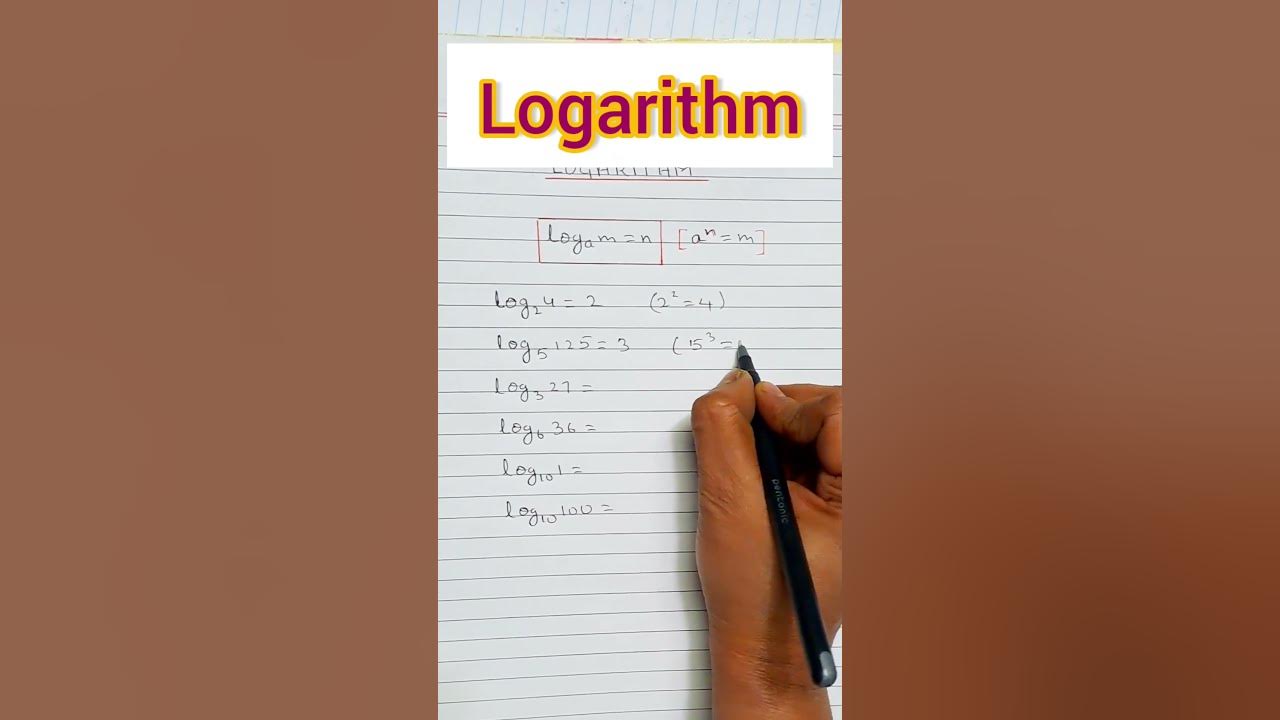 Logarithm | Basic of Logaritm | Logarithm Properties #shorts - YouTube