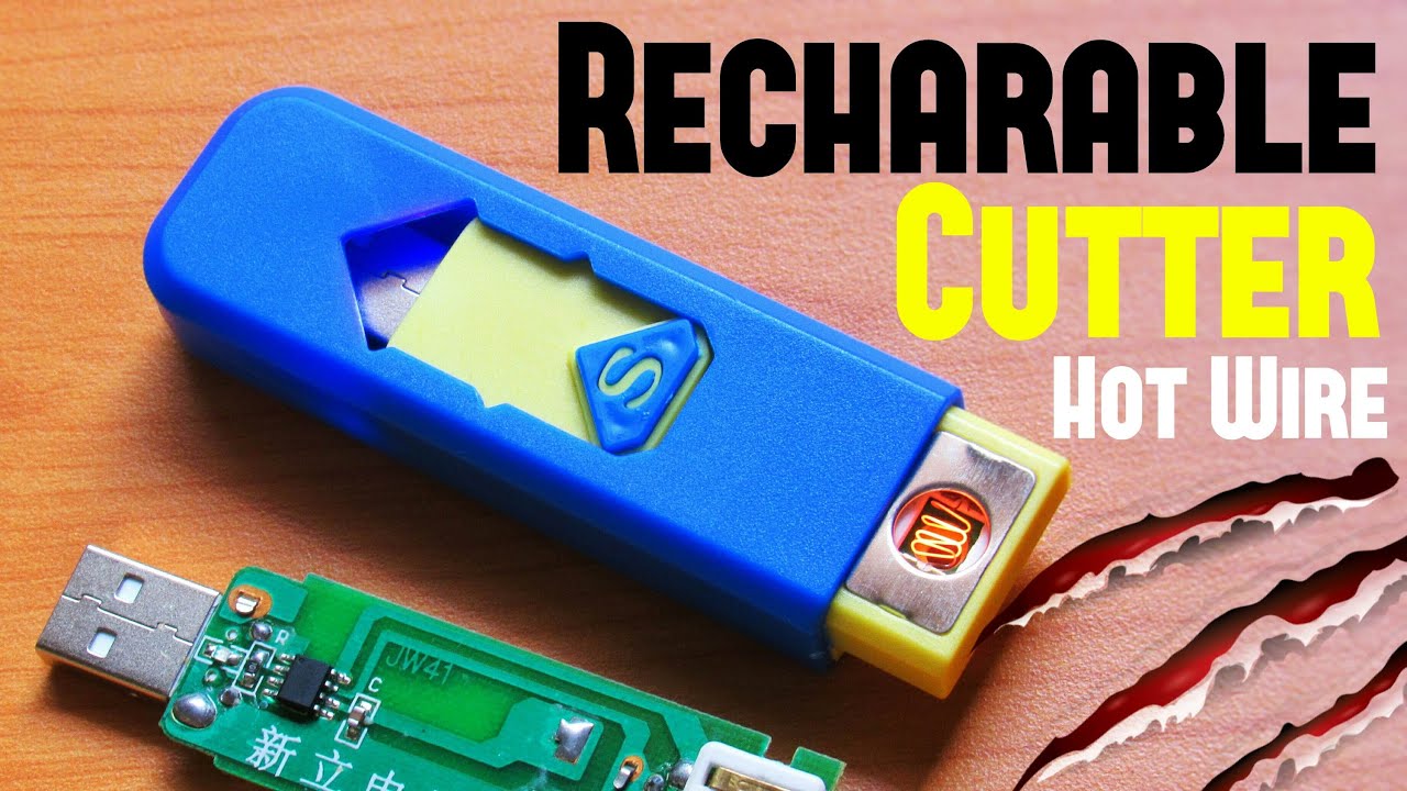 Foam Cutter Machine using Rechargeable USB Lighter - YouTube