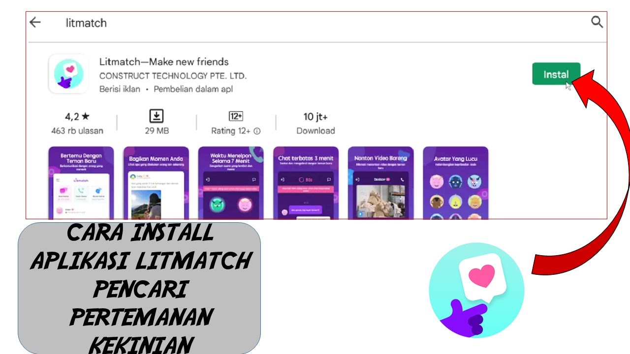 Cara Install Litmatch Android Aplikasi Pencari Teman Kekinian - YouTube