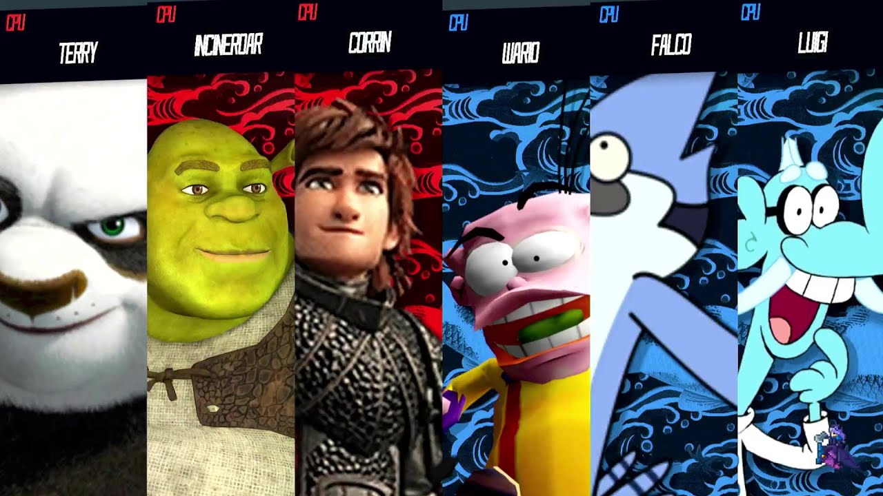 Cartoon Network Vs Dreamworks - Super Smash Bros Mods - YouTube