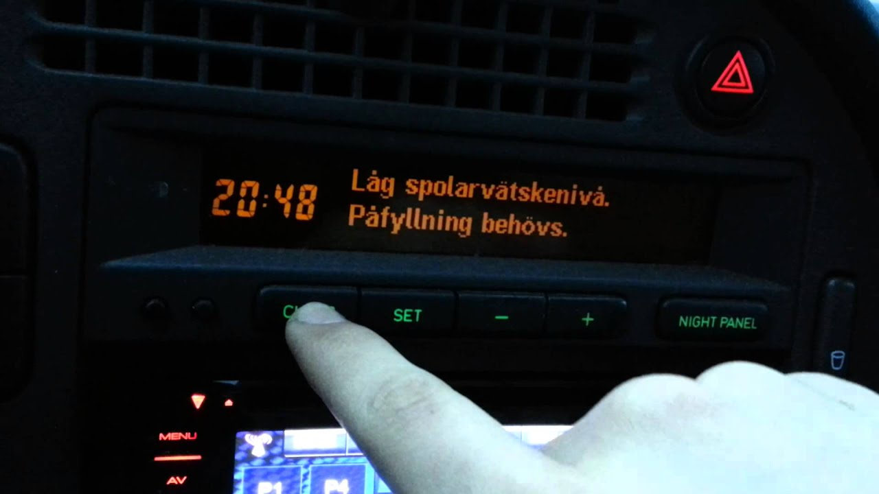 How to get rid of the LOW FLUID message on the SID [SAAB 9-5] - YouTube
