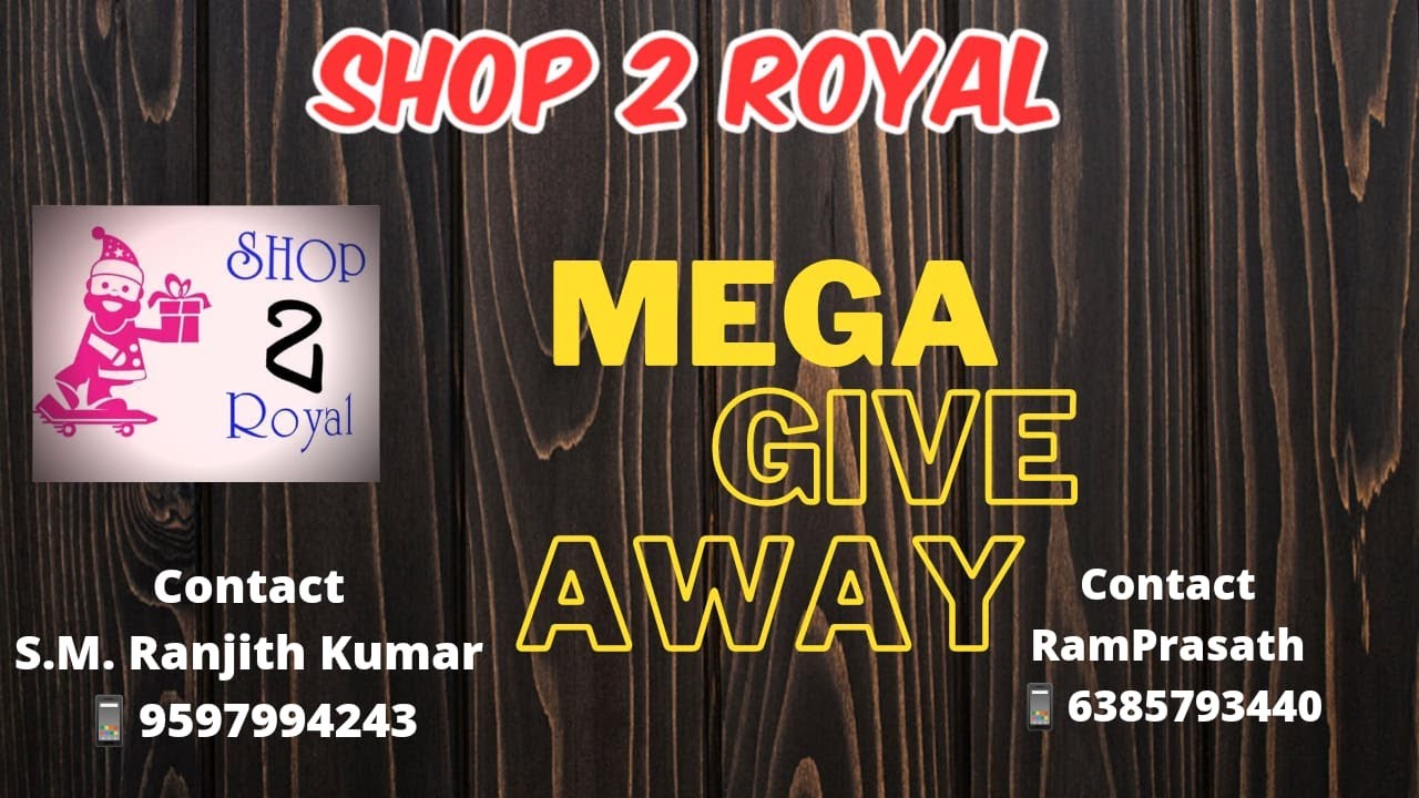 SHOP 2 ROYAL MEGA GIVEAWAY - YouTube