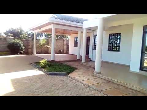 Runda Gardens 5 Bedroom Mansion To Let frontyard - YouTube