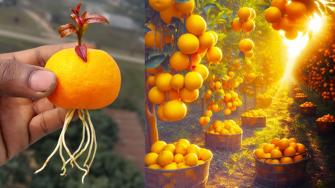 How to grow orange trees from seeds///A complete step by step guide ...