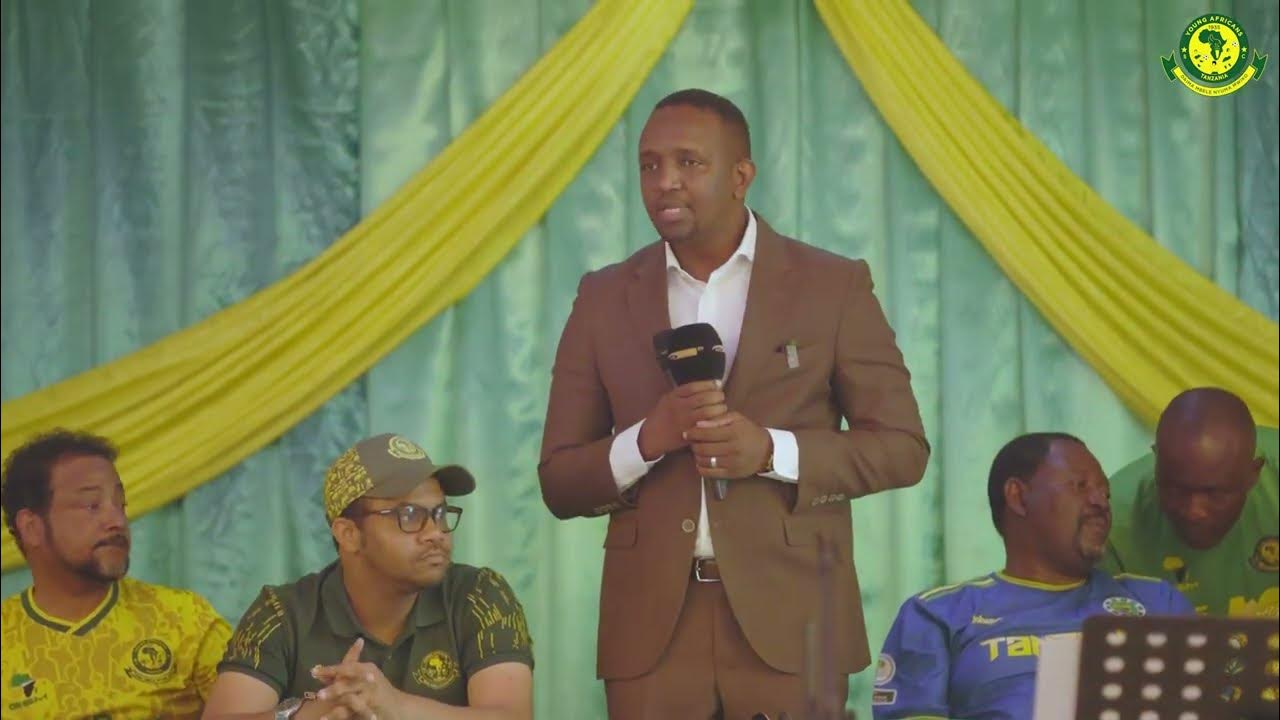 Hotuba ya Rais wa Yanga SC Hersi Said akizungumza wakati wa Uzinduzi wa Tawi la Yanga Lubumbashi ...