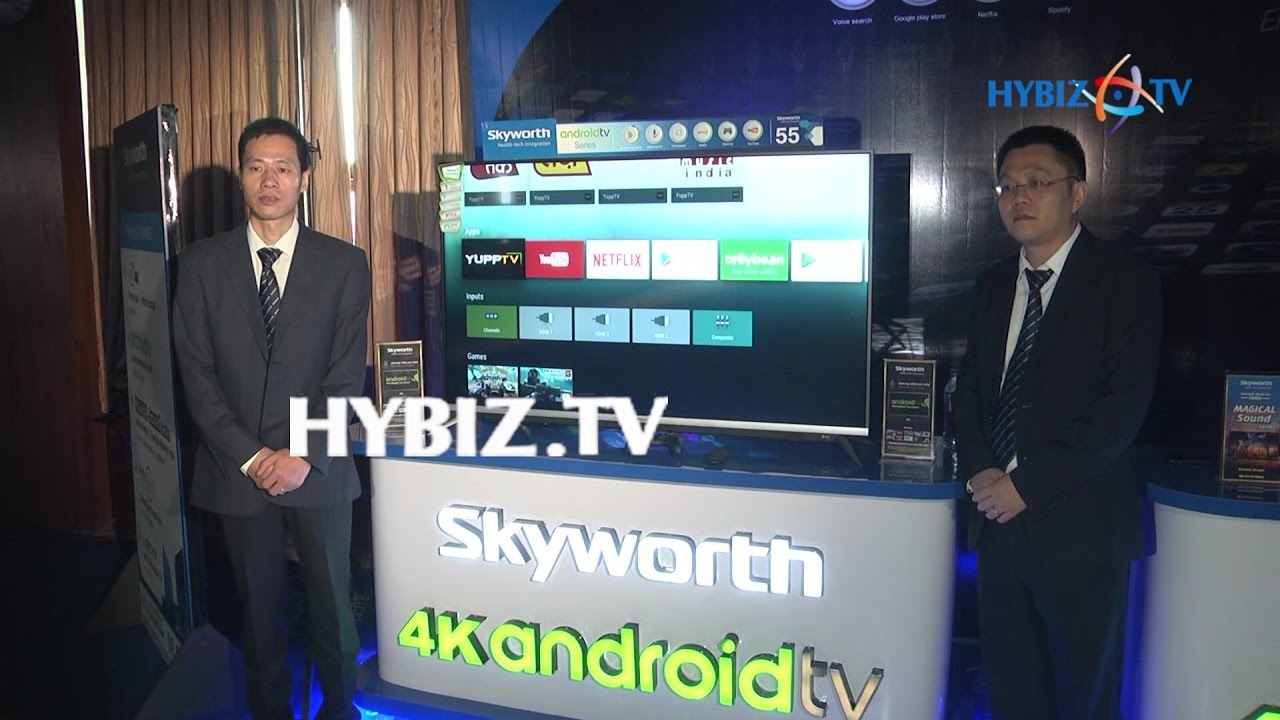 Skyworth Launches 4K Android TV | hybiz - YouTube