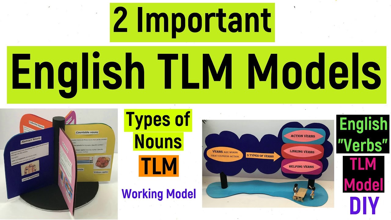 2 important english tlm models | english nouns | english verbs | diyas ...