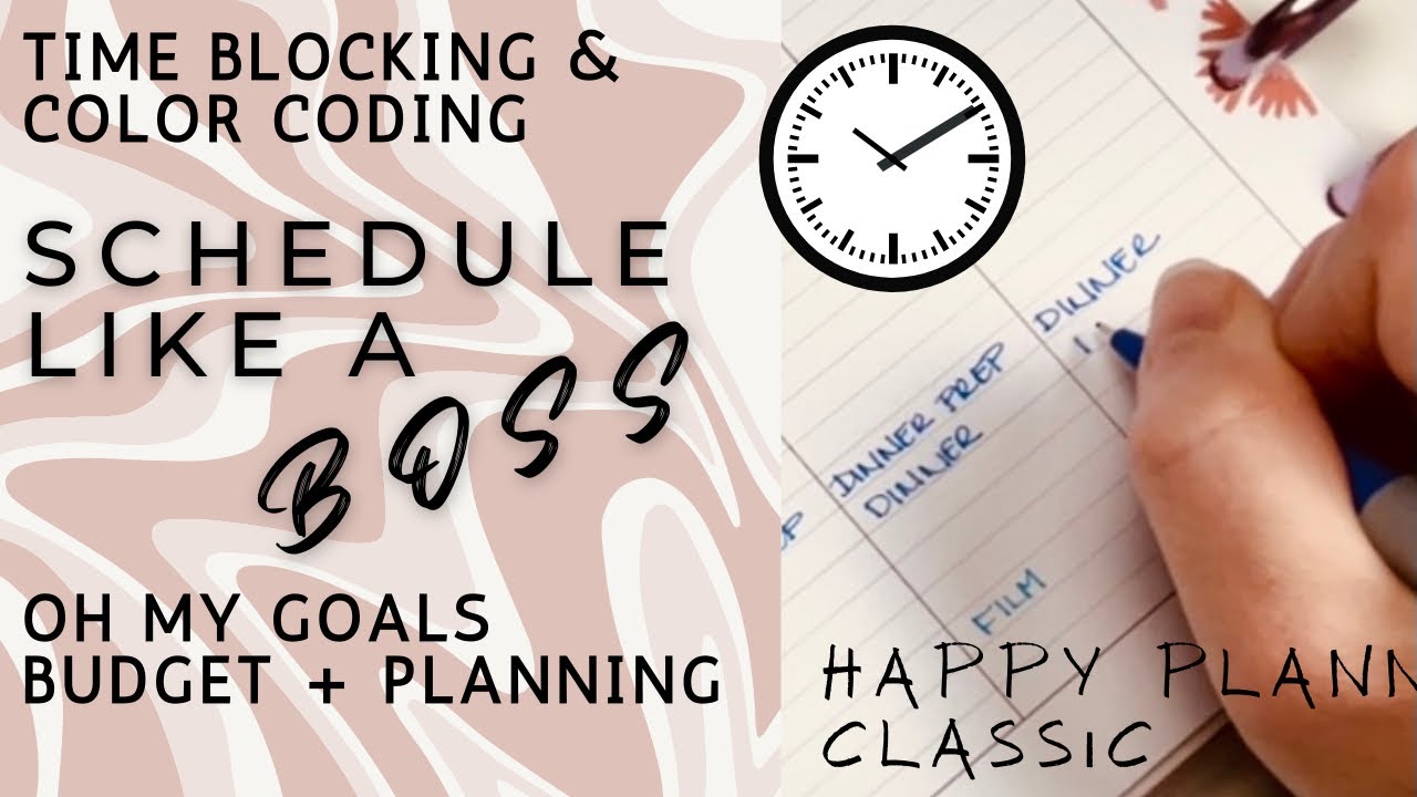 SCHEDULE LIKE A BOSS With Me | Disney Happy Planner Lined Classic ...